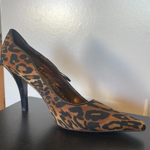 J.Renee | Shoes | New J Renee Alison Spiked Heel In Leopard Print ...